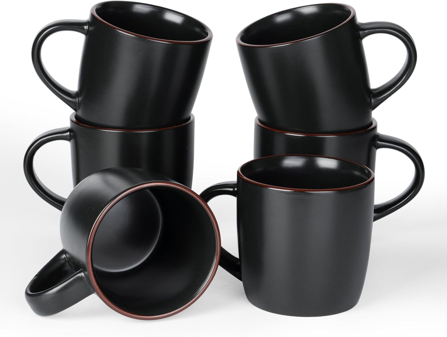 Mercury Coffee Mugs 13 oz, Coffee Mugs Set of 6 with Handle, Cups for ...