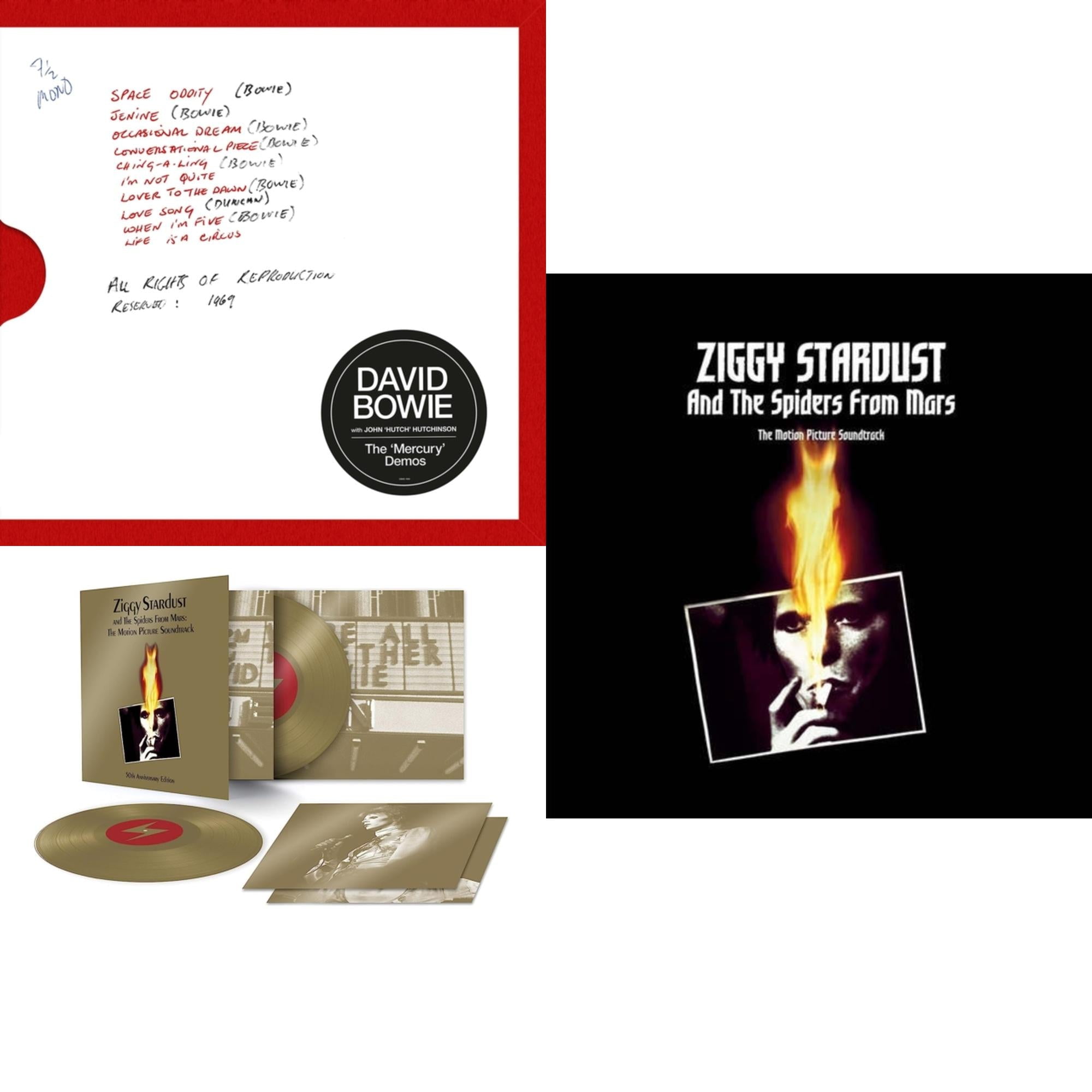 Mercury Demos & Ziggy Stardust & The Spiders From Mars Ost (50Th Anniversary/2LP) & Ziggy ...