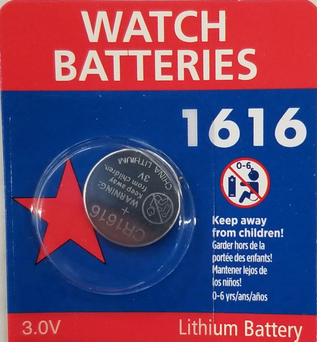 Mercury Free Lithium Star Struck 1616 3V Button Cell Battery - Walmart.com