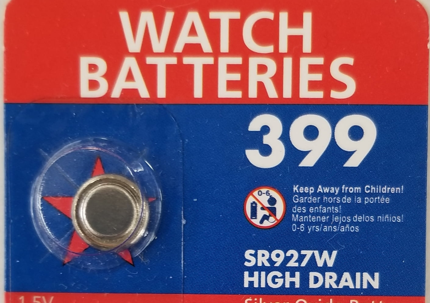 Mercury Free Lithium Star Struck 399 Button Cell Battery - Walmart.com