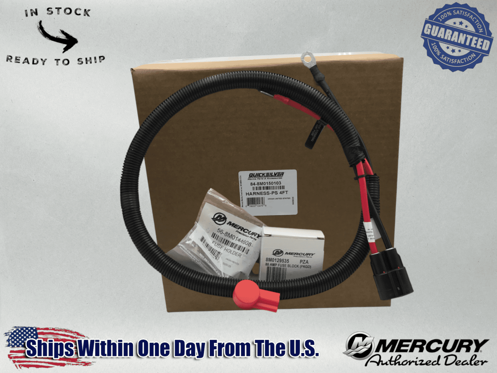 Mercury Genuine OEM Verado Power Steering Pump Power Harness 4 FT ...