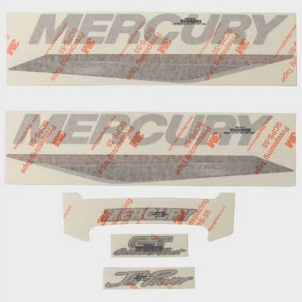 Mercury Marine Boat Decals 8M0156748 | FourStroke Stickers (Set of 5 ...