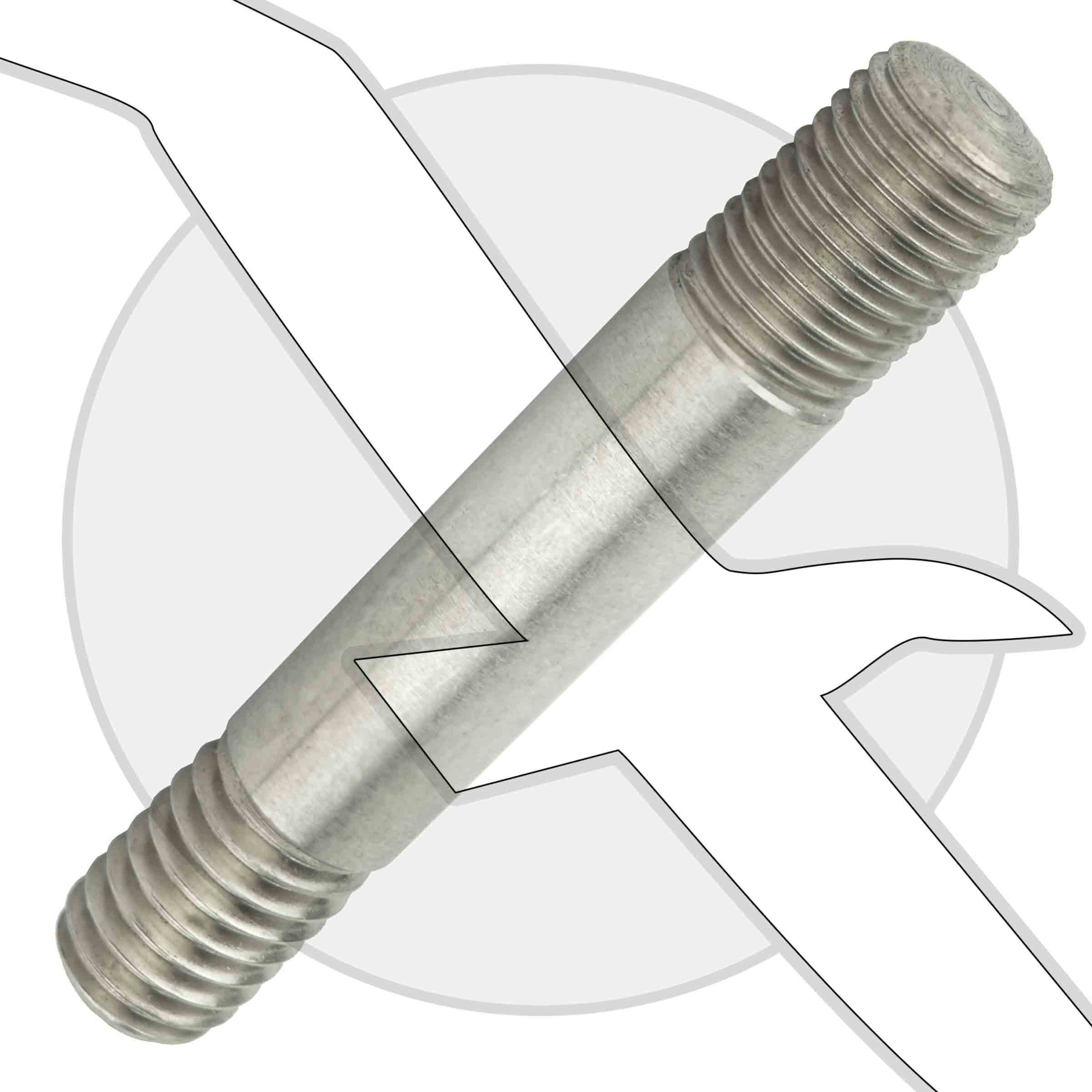 Mercury Marine Mercruiser Stud 16-87163 8M0034438 - Walmart.com