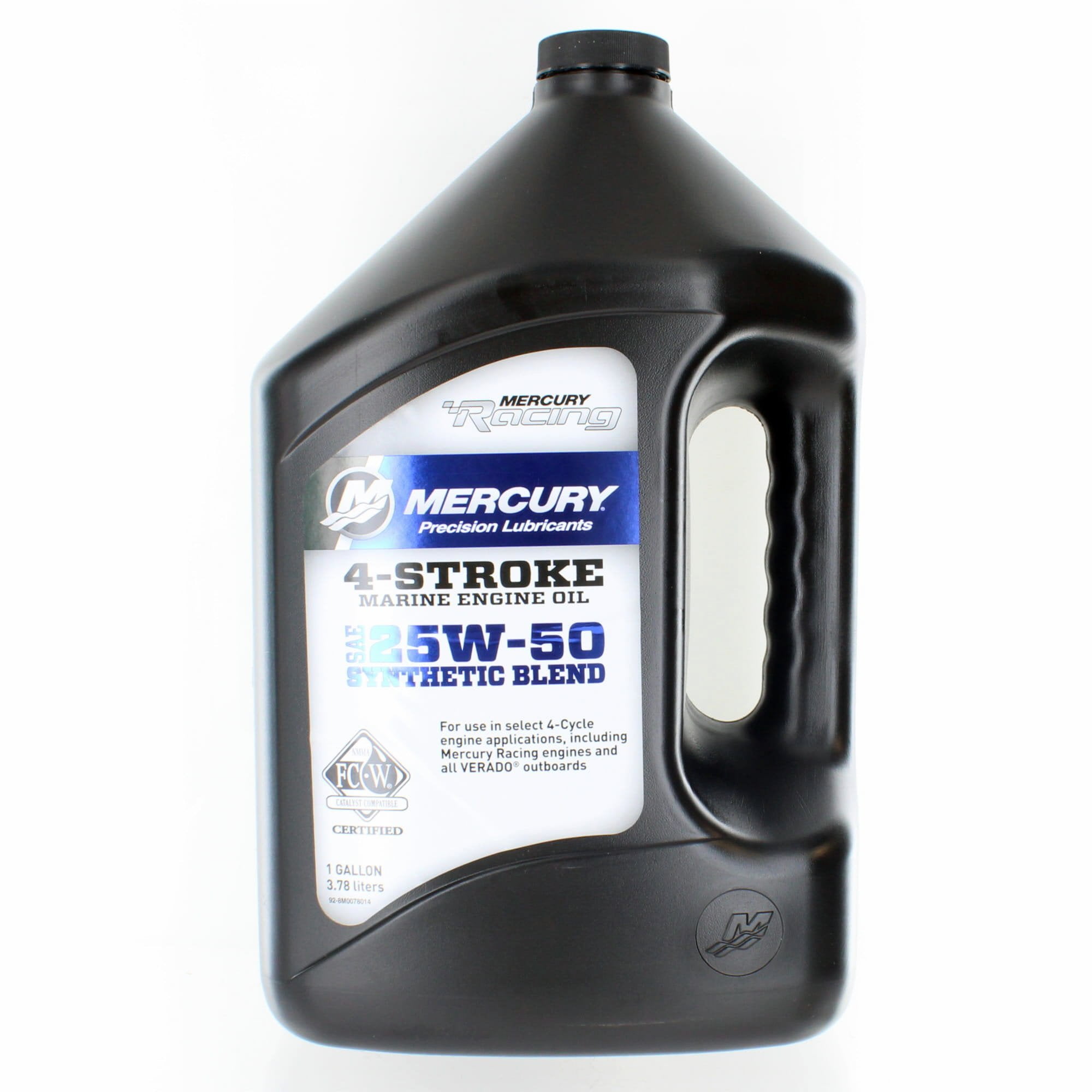 Mercury Marine Quicksilver New OEM 25W-50 Synthetic Blend Engine Oil ...
