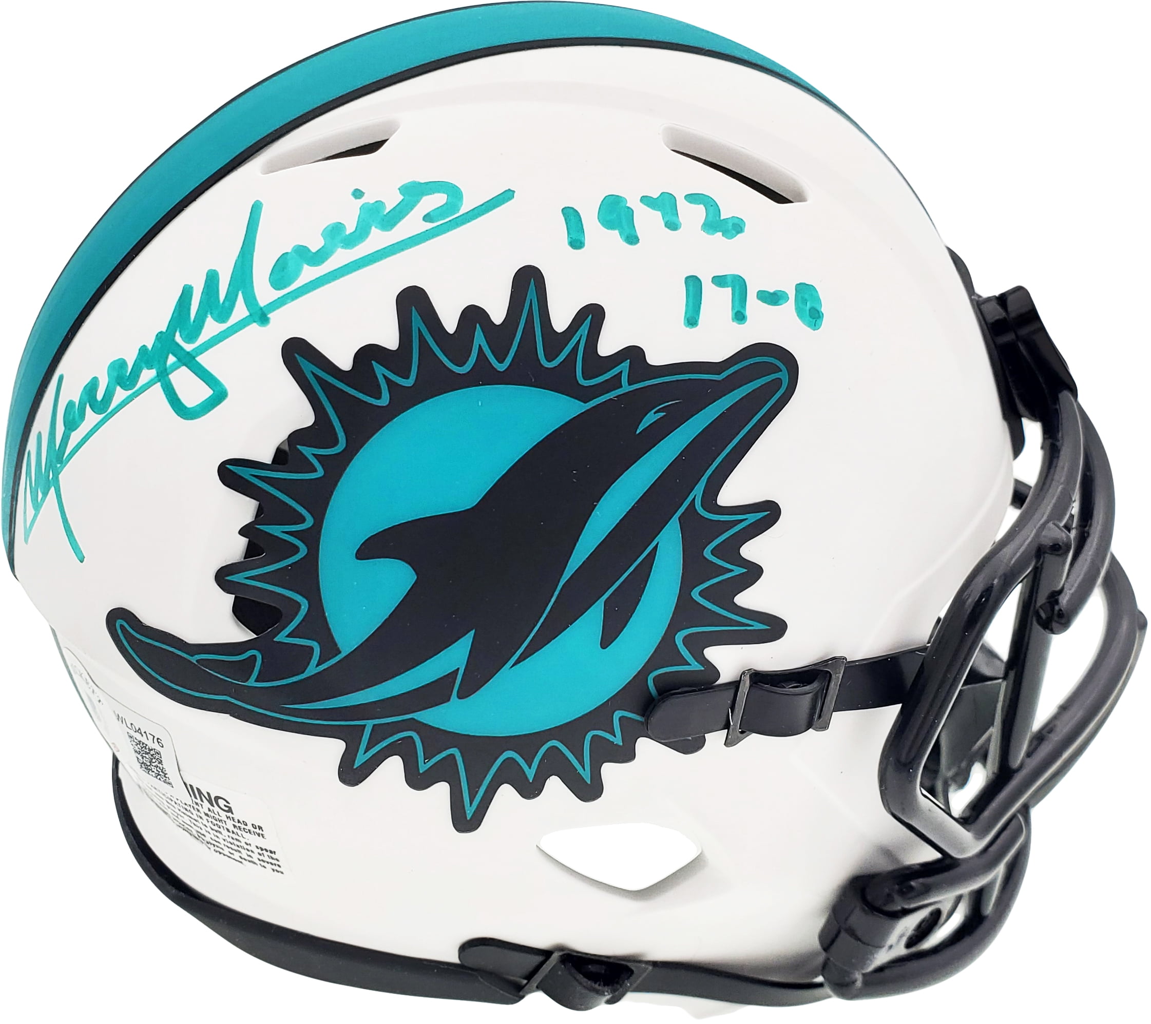 Mercury Morris Autographed Miami Dolphins Lunar Eclipse White Speed ...