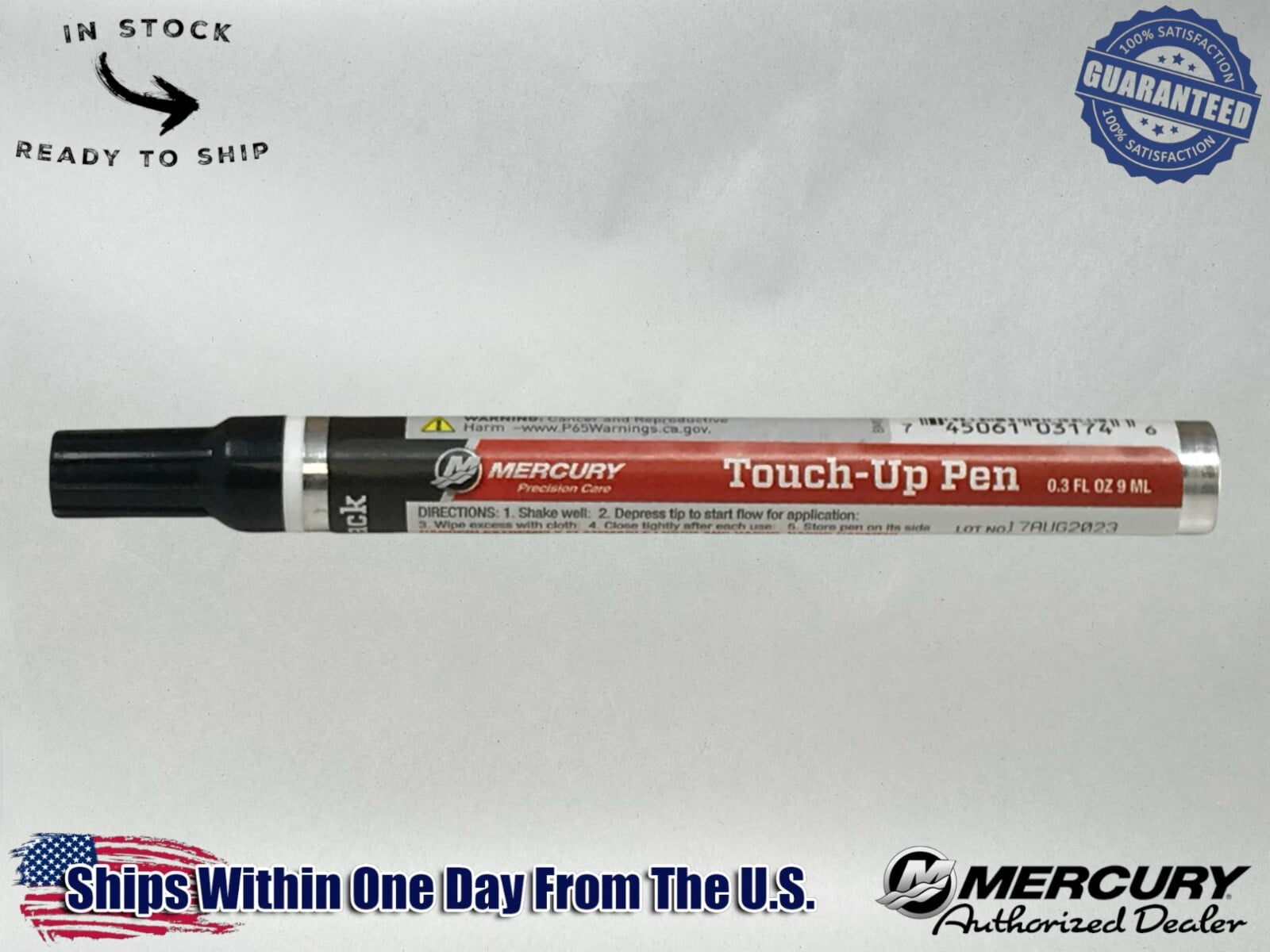 Mercury OEM Authentic Quicksilver Phantom Black Touch Up Pen 92 ...