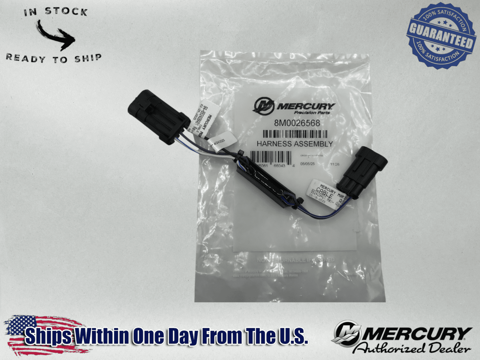 Mercury OEM Authentic Signal Driver Harness Verado Power Steering ...
