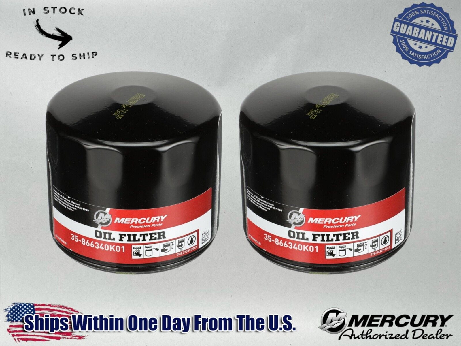 Mercury OEM MerCruiser Oil Filter for Sterndrive and IB Engines ...