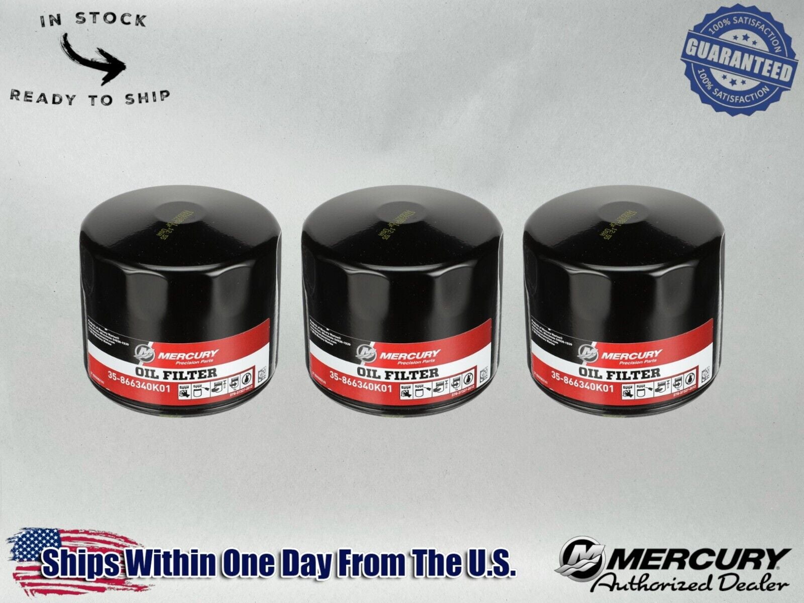 Mercury OEM MerCruiser Oil Filter for Sterndrive and IB Engines ...