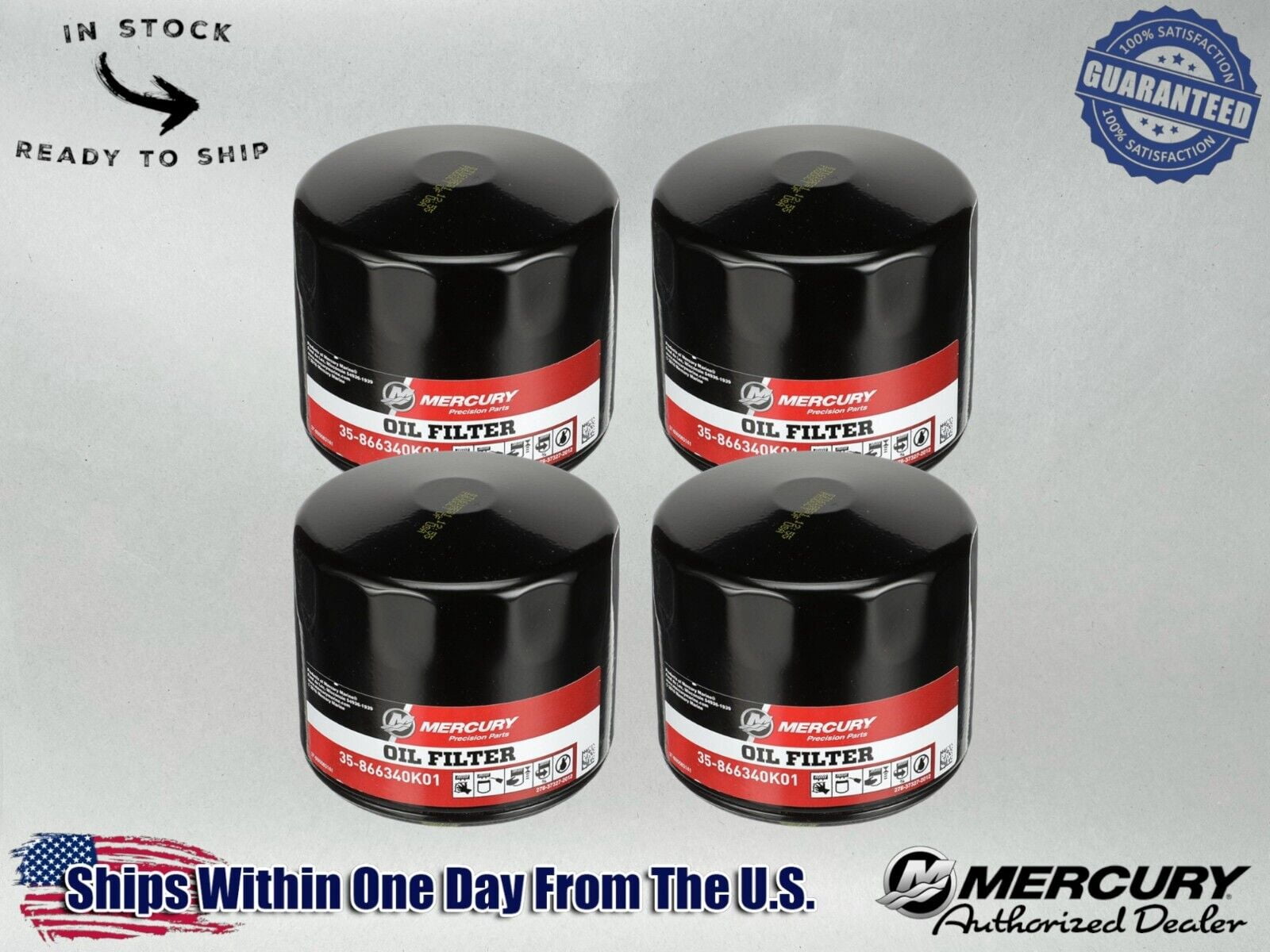 Mercury OEM MerCruiser Oil Filter for Sterndrive and IB Engines ...