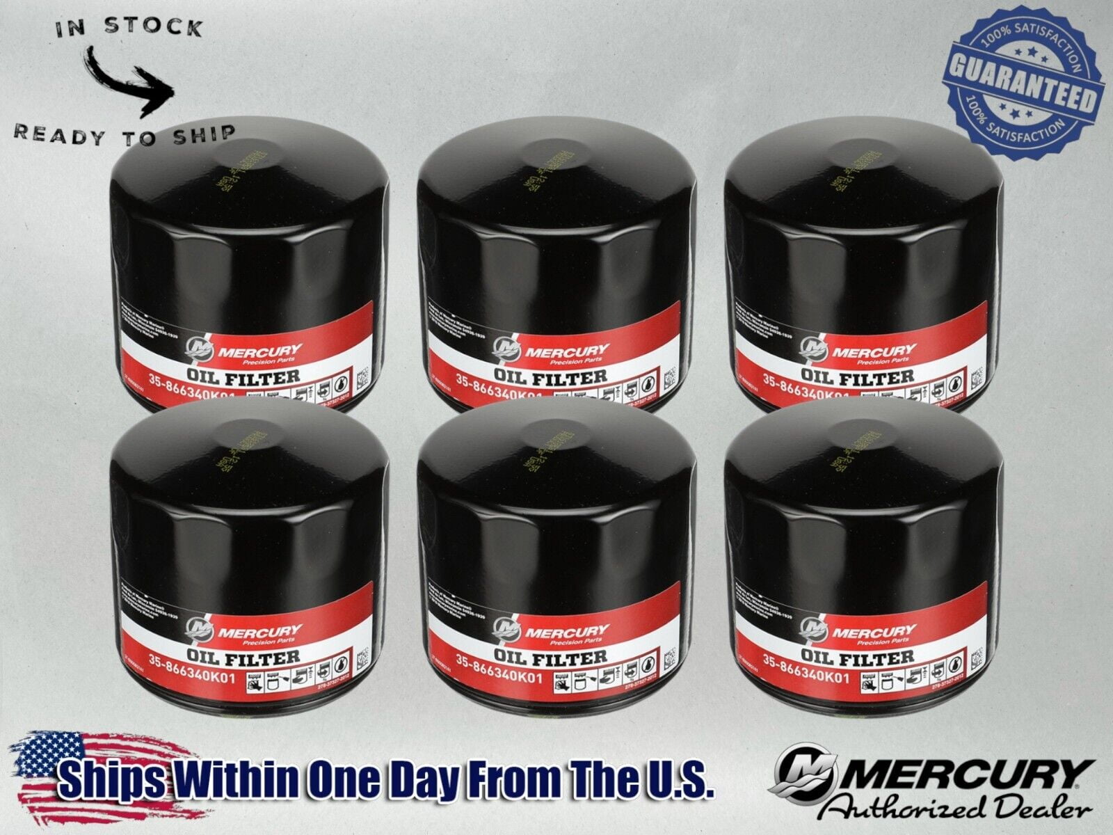 Mercury OEM MerCruiser Oil Filter for Sterndrive and IB Engines ...