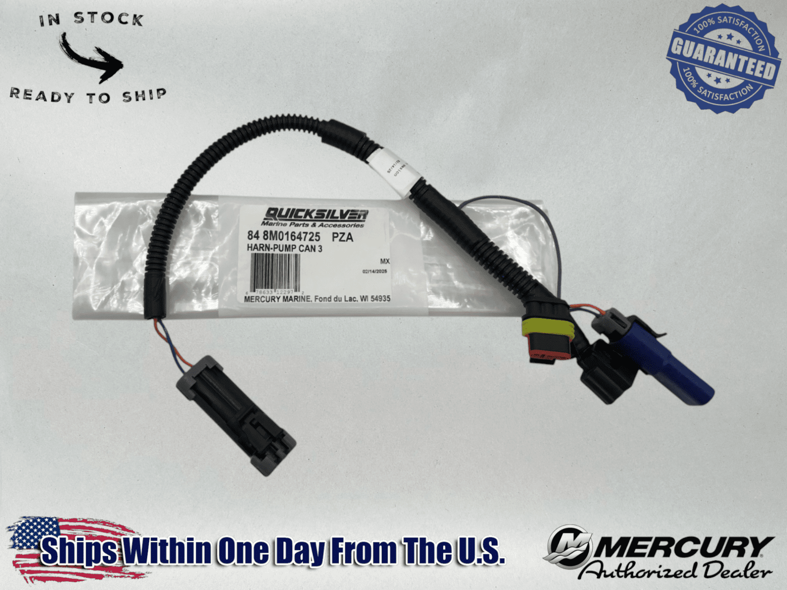 Mercury OEM Mercruiser Harness Pump CAN Verado Power Steering 8M0164725 ...