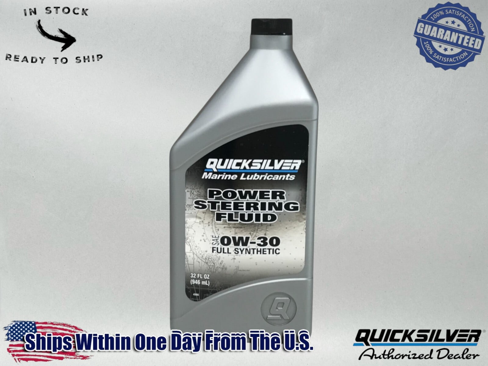 Mercury OEM Power Steering Fluid Quart 92-858077Q01 - Walmart.com