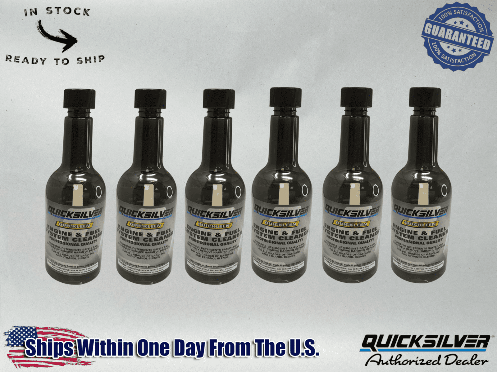 Mercury OEM Quickleen Engine Fuel System Cleaner 12 oz. 92-8M0047921 6 ...