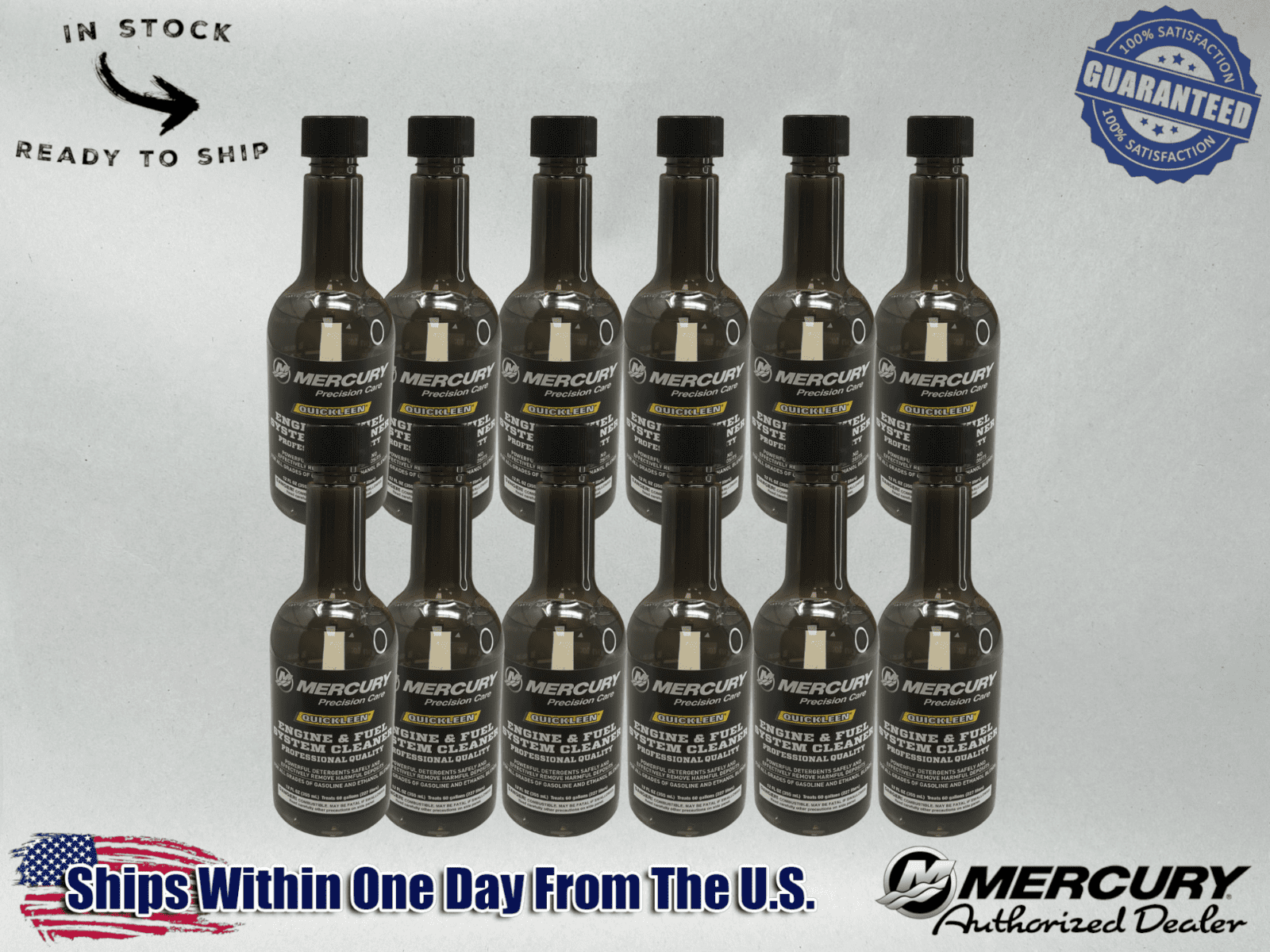 Mercury OEM Quickleen Engine and Fuel System Cleaner 12 oz. 92 ...