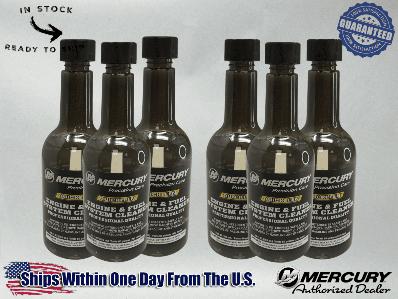 Mercury OEM Quickleen Engine and Fuel System Cleaner 12 oz. 92 ...