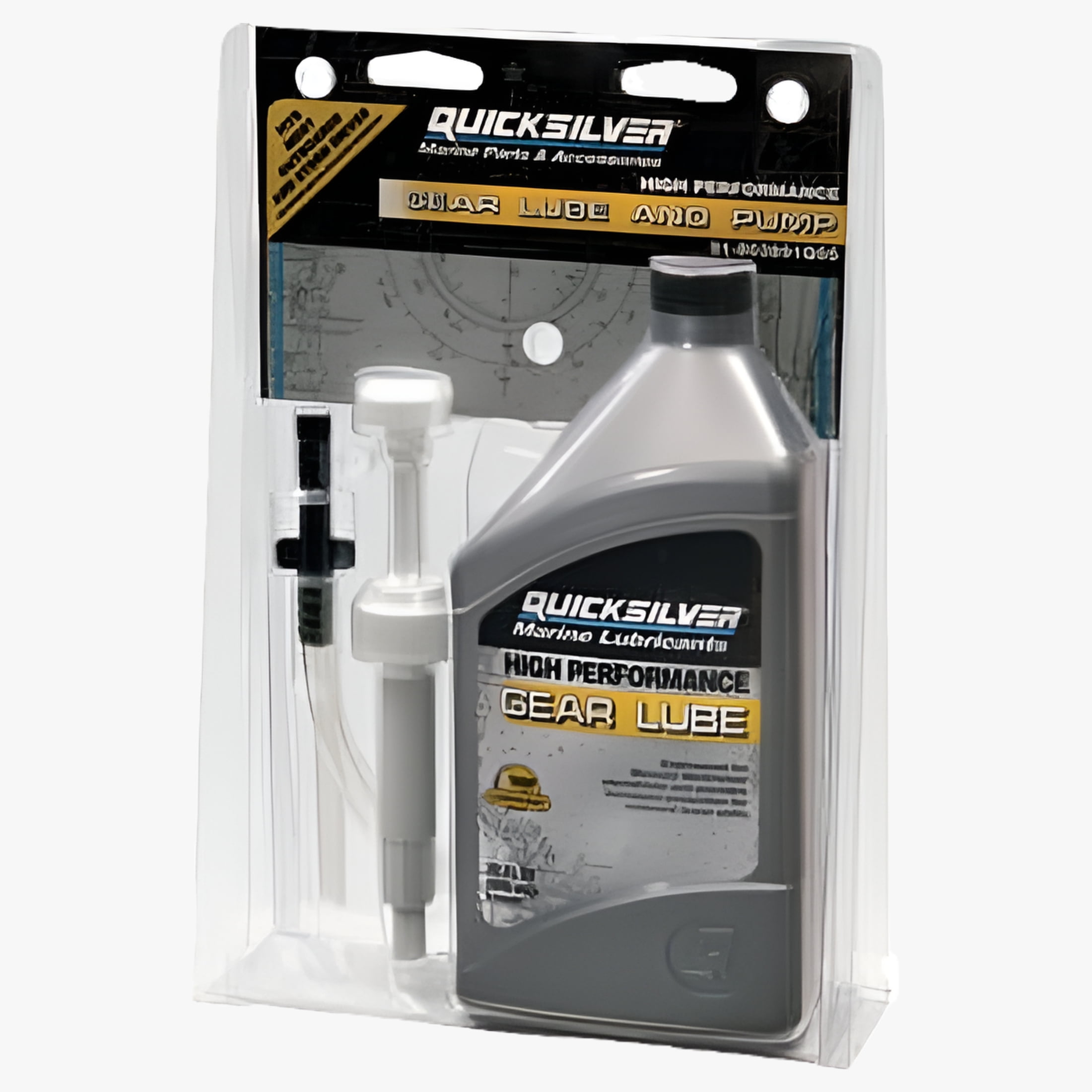Mercury Quicksilver OEM Hi-Perf Gear Lube & Pump, Marine Fluid, Bottle ...