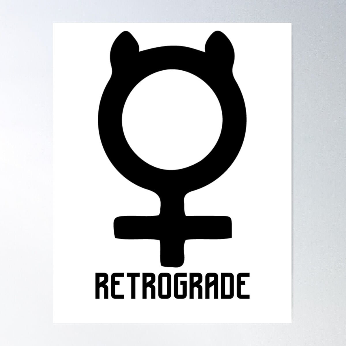 Mercury Retrograde Poster Wall Art, Modern Wall Decor For Living Room ...