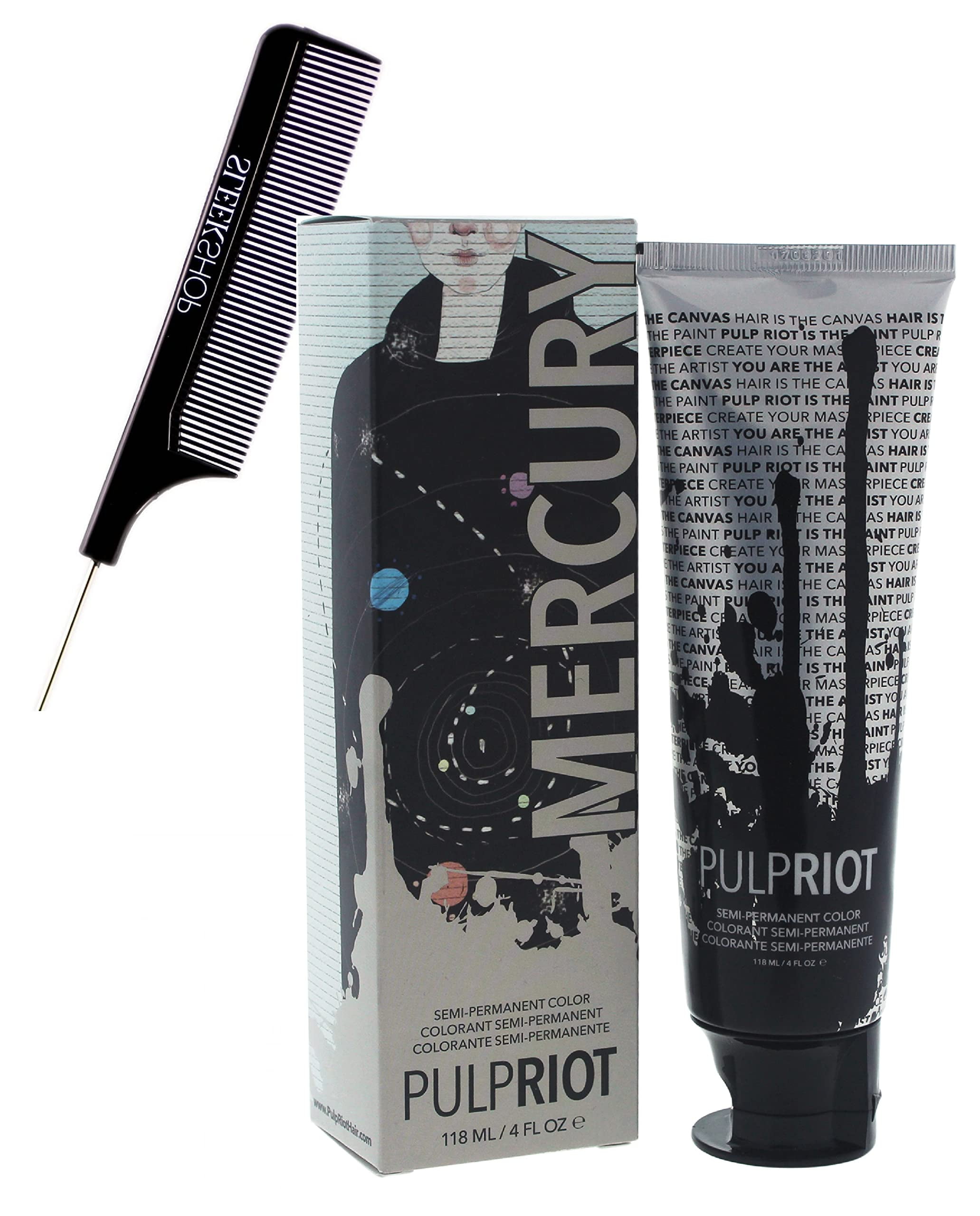Mercury - Silver - 4oz , PulpRiot Pulp Riot SEMI-PERMANENT Direct Dye ...