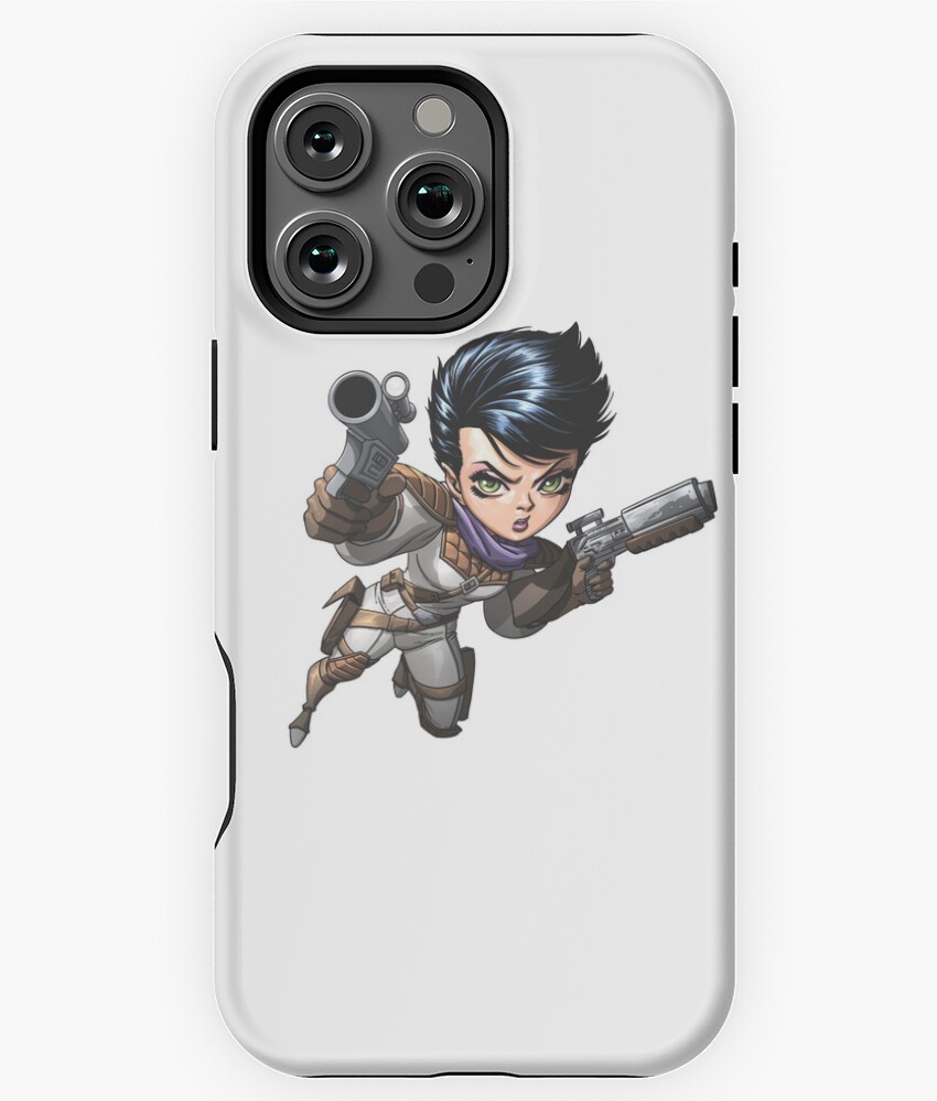 Mercy Chibi White Background Art Phone Case for iPhone 16 15 14 13 12 ...
