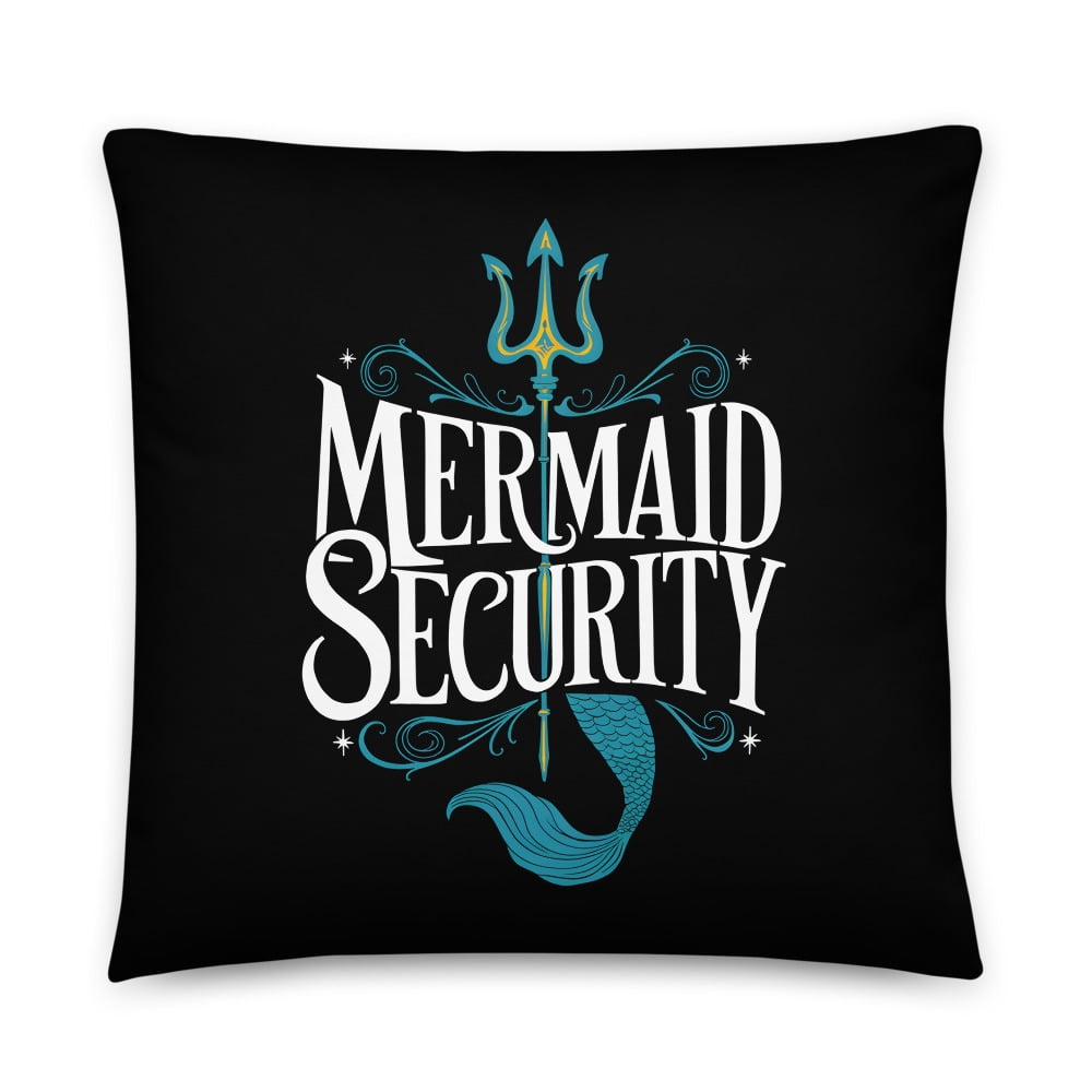Merdad Father's Day Lifeguard Basic Pillow, Mermaid Security (22″×22 ...