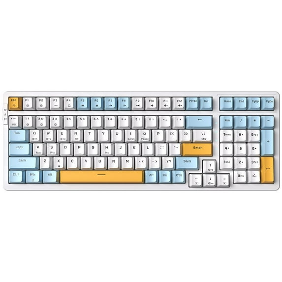 Merdia Wireless Mechanical Keyboard, Triple Mode 2.4G/USB-C/BT Gaming ...