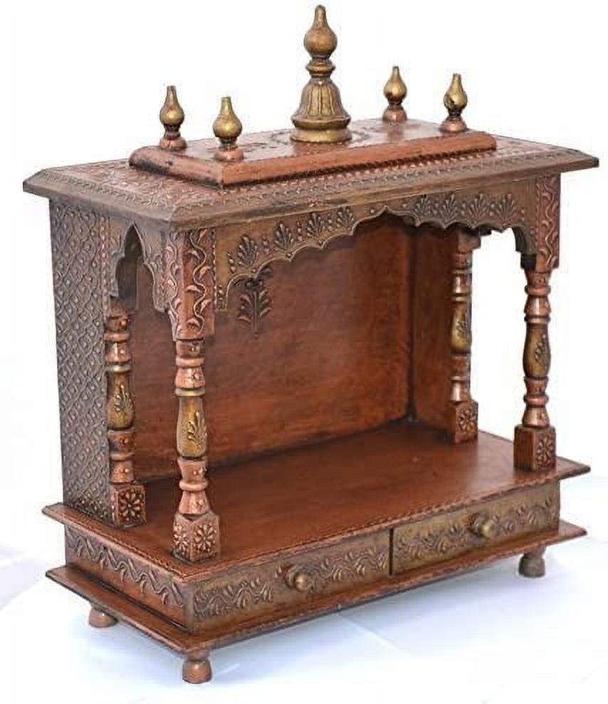 Mereappne Wooden Pooja Mandir Indian Hindu Decorations Puja God ...