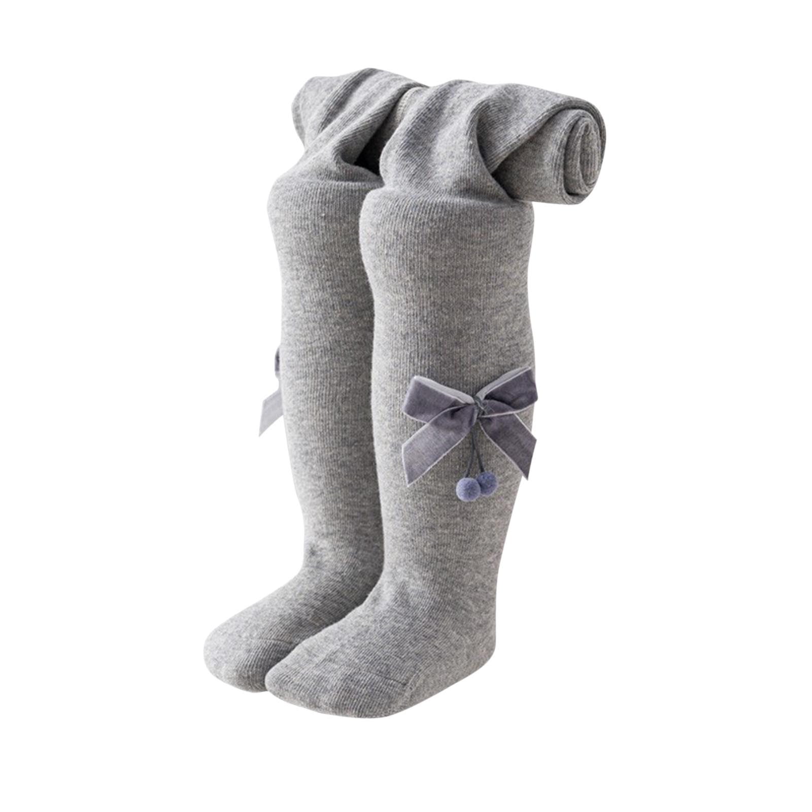 ZACPNCV Baby Girl Pantyhose Toddler Cable Knit Tights with Bow Leggings ...
