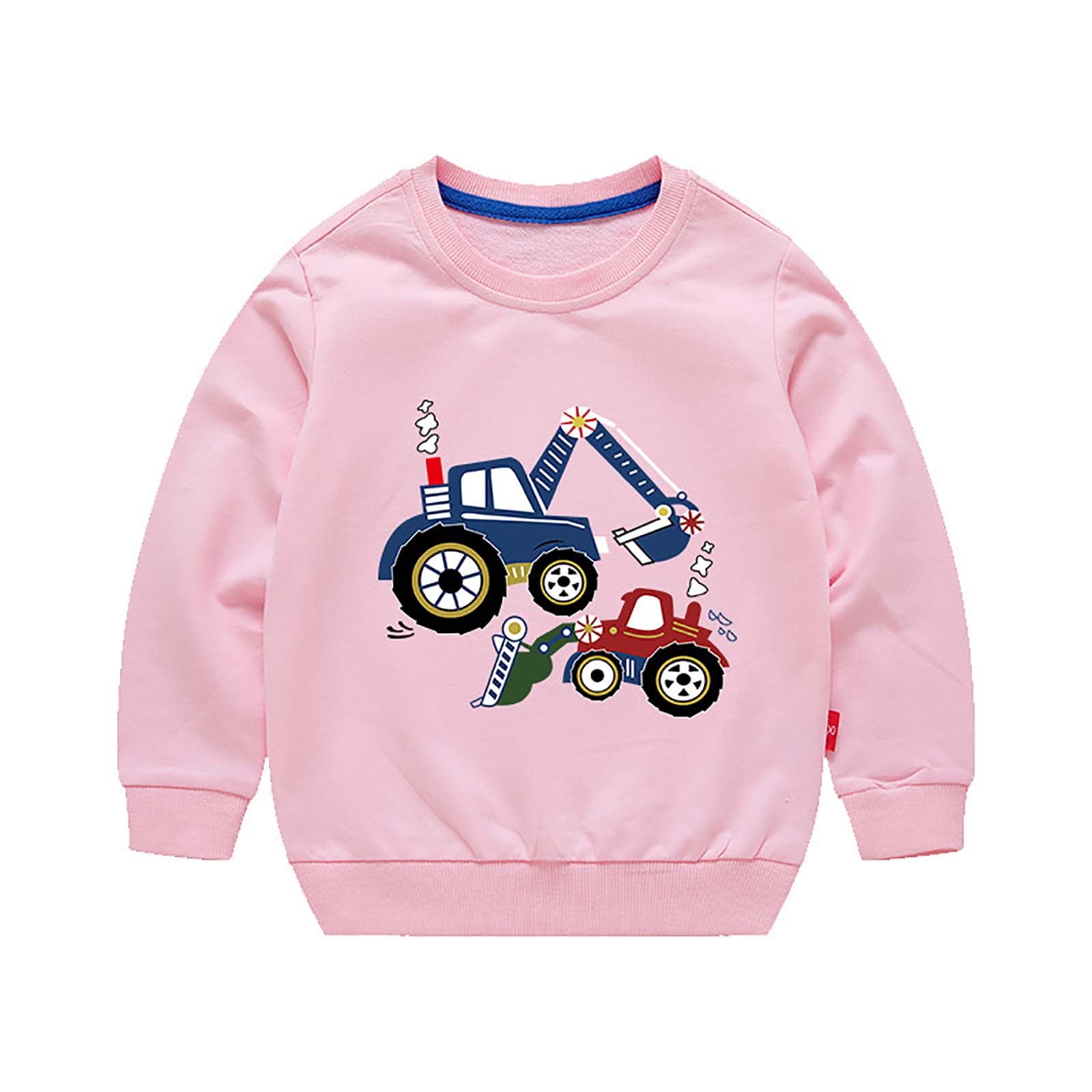 Meresysid Boys Sweatshirts Cotton Long Sleeve Crewneck Pullover Toddler ...