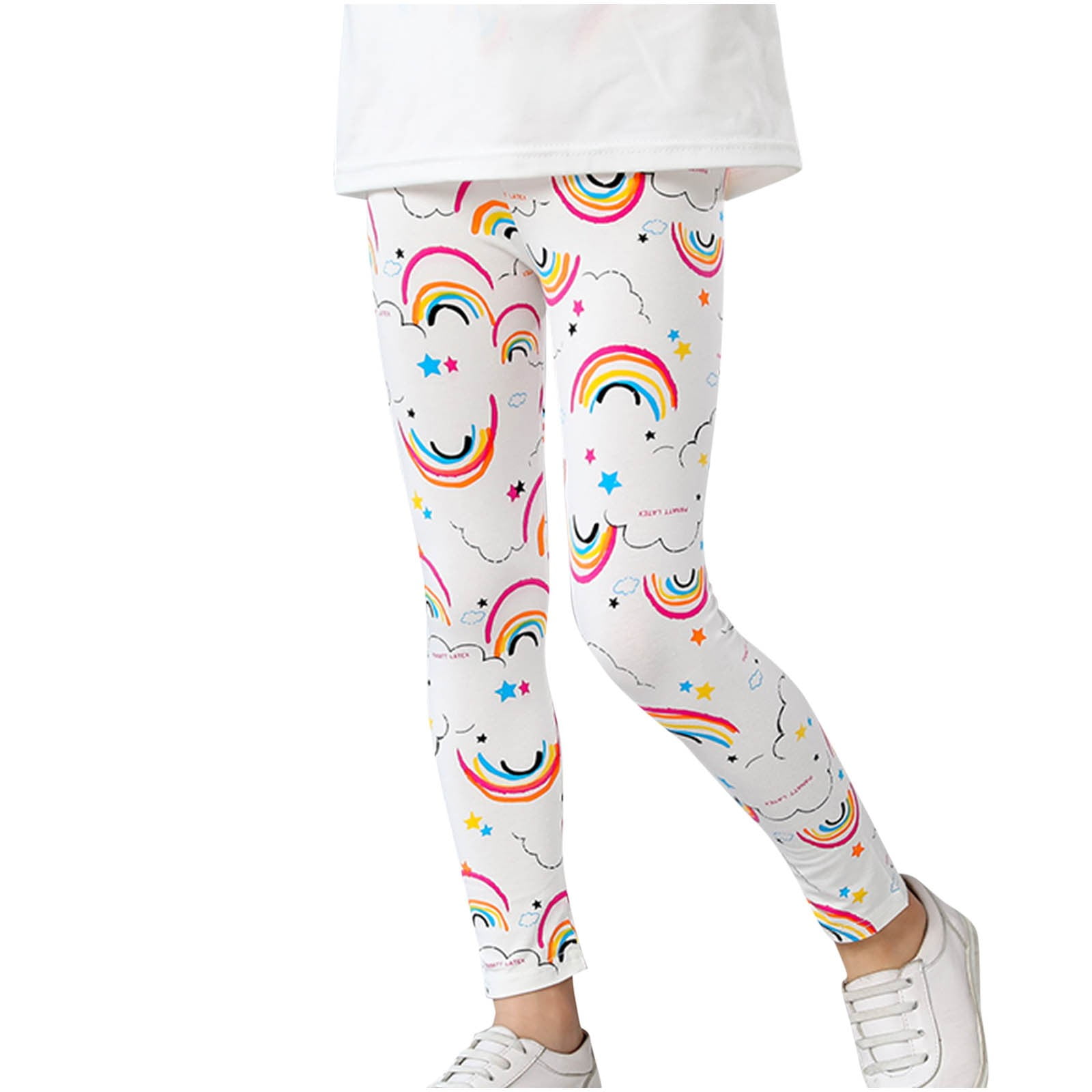 ZACPNCV Girls Athletic Leggings Kids Dance Running Yoga Pants Workout ...
