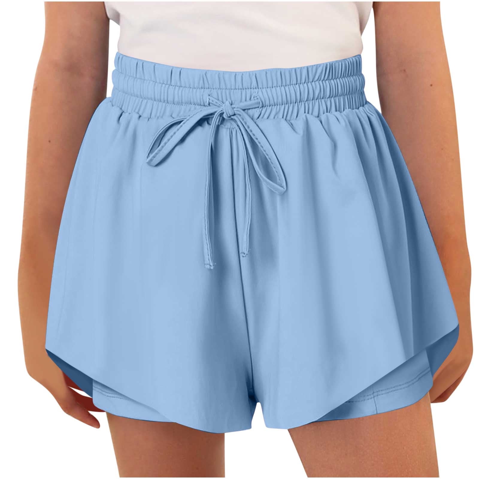 ZACPNCV Girls Flowy Shorts Shorts for Teen Girls with Spandex Liner 2 ...