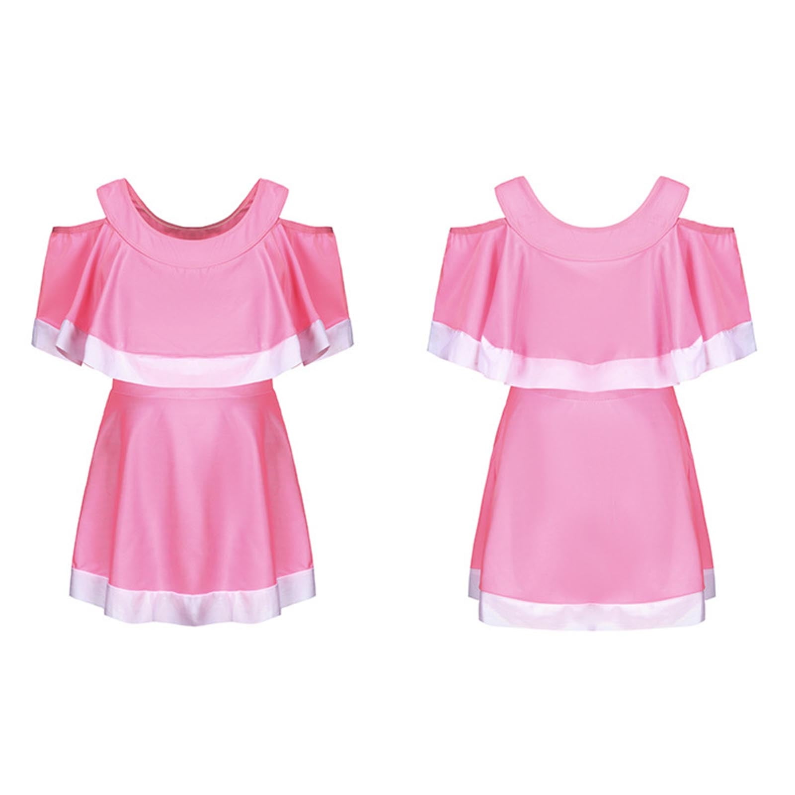 ZACPNCV Girls One Piece Swimsuits Off Shoulder Bathing Suit for Kids ...