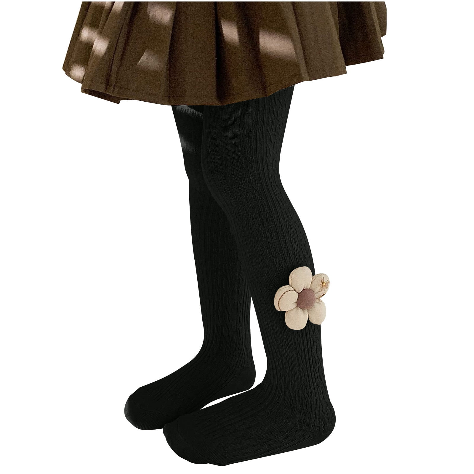Meresysid Girls' Tights Winter Elastic Warm Pantyhose Kid's Bottom ...