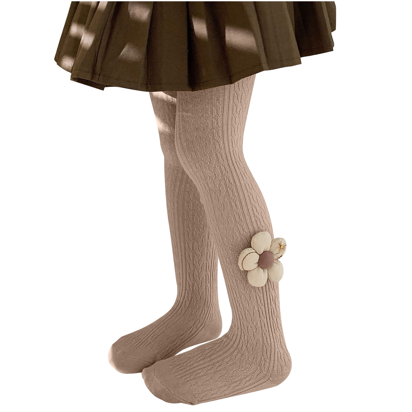 Meresysid Girls' Tights Winter Elastic Warm Pantyhose Kid's Bottom ...