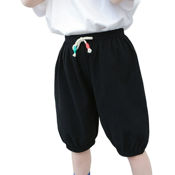 DHFJKG Toddler Boy Girl Elastic Waist Pull On Shorts For Little Big ...