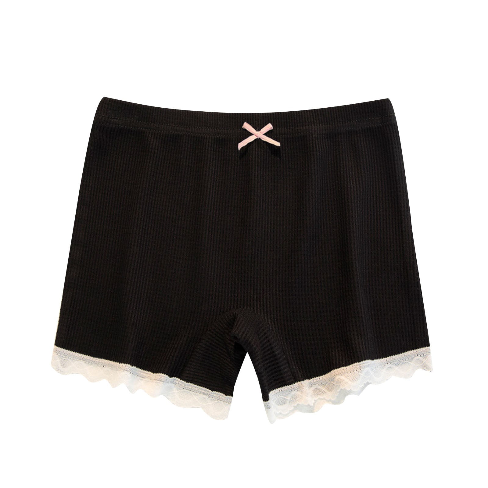 ZACPNCV Little Girls Elastic Waist Cotton Ribbed Shorts for Kids Girls ...