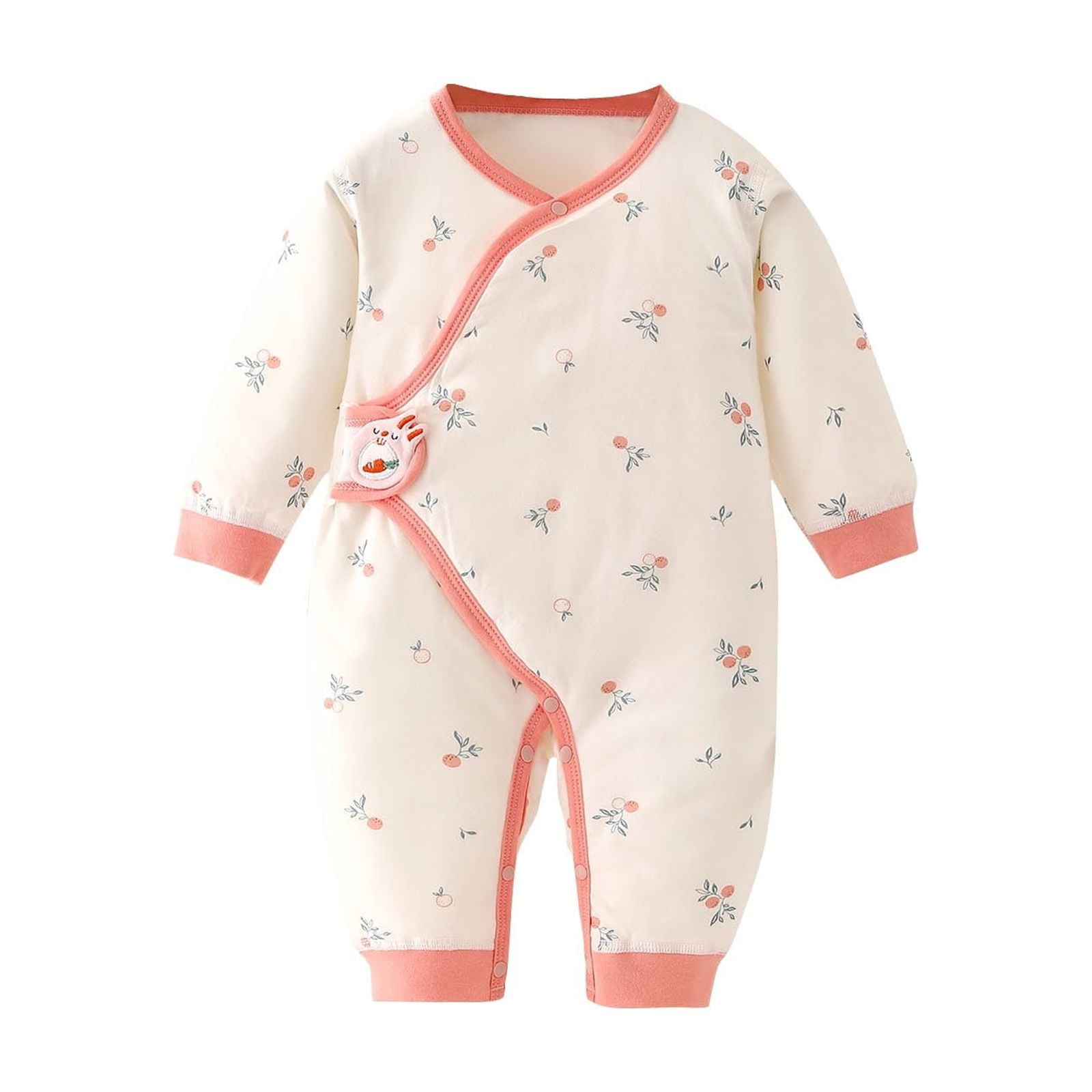ZACPNCV Newborn Baby Boys Girl Jumpsuits Infant Long Sleeve One-Piece ...