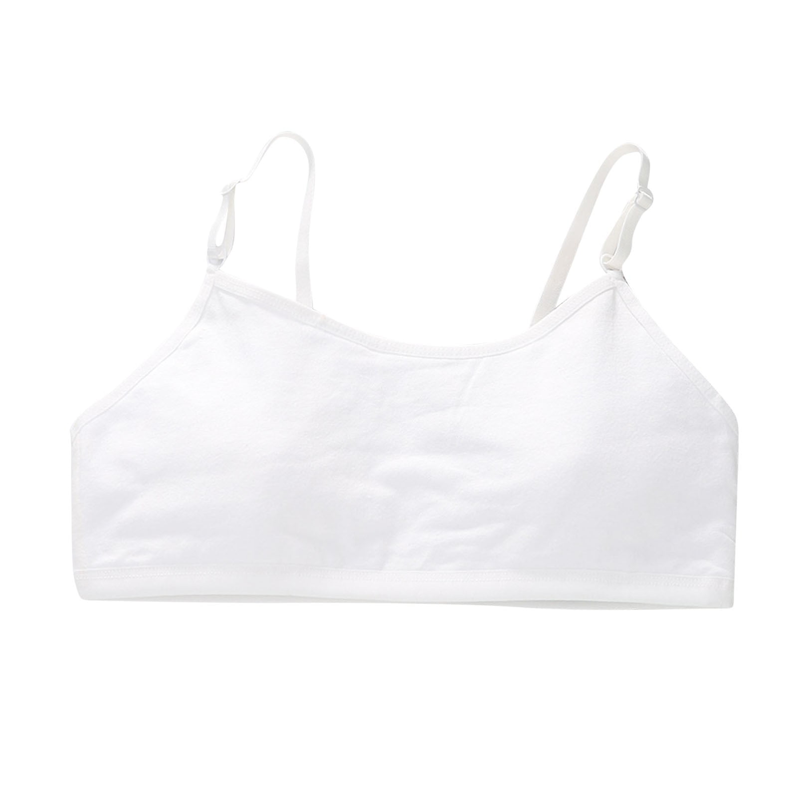 ZACPNCV Teen Girls' Training Bra Seamless Cotton Cami Wireless Bras ...