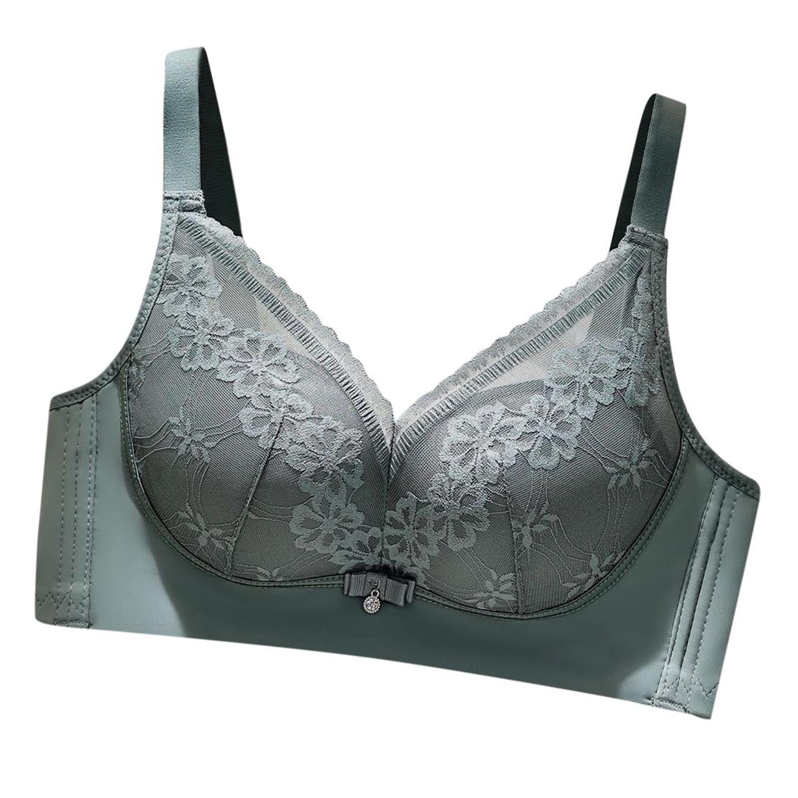 ZACPNCV Woman's Large Size Comfort Ventilate Rear Four Buckle Bra ...