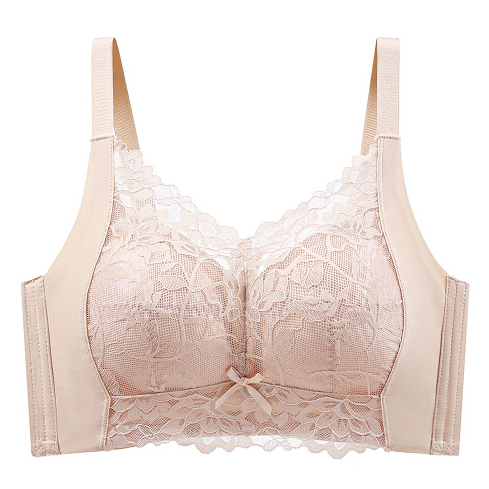 ZACPNCV Woman's Solid Color Lace Thin Style Ventilate Bras Without ...