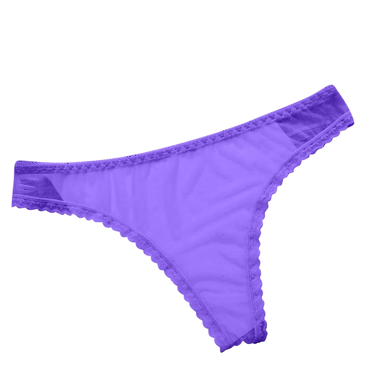 ZACPNCV Women's Fashion Transparent Low Waist G-string Pants Panties ...