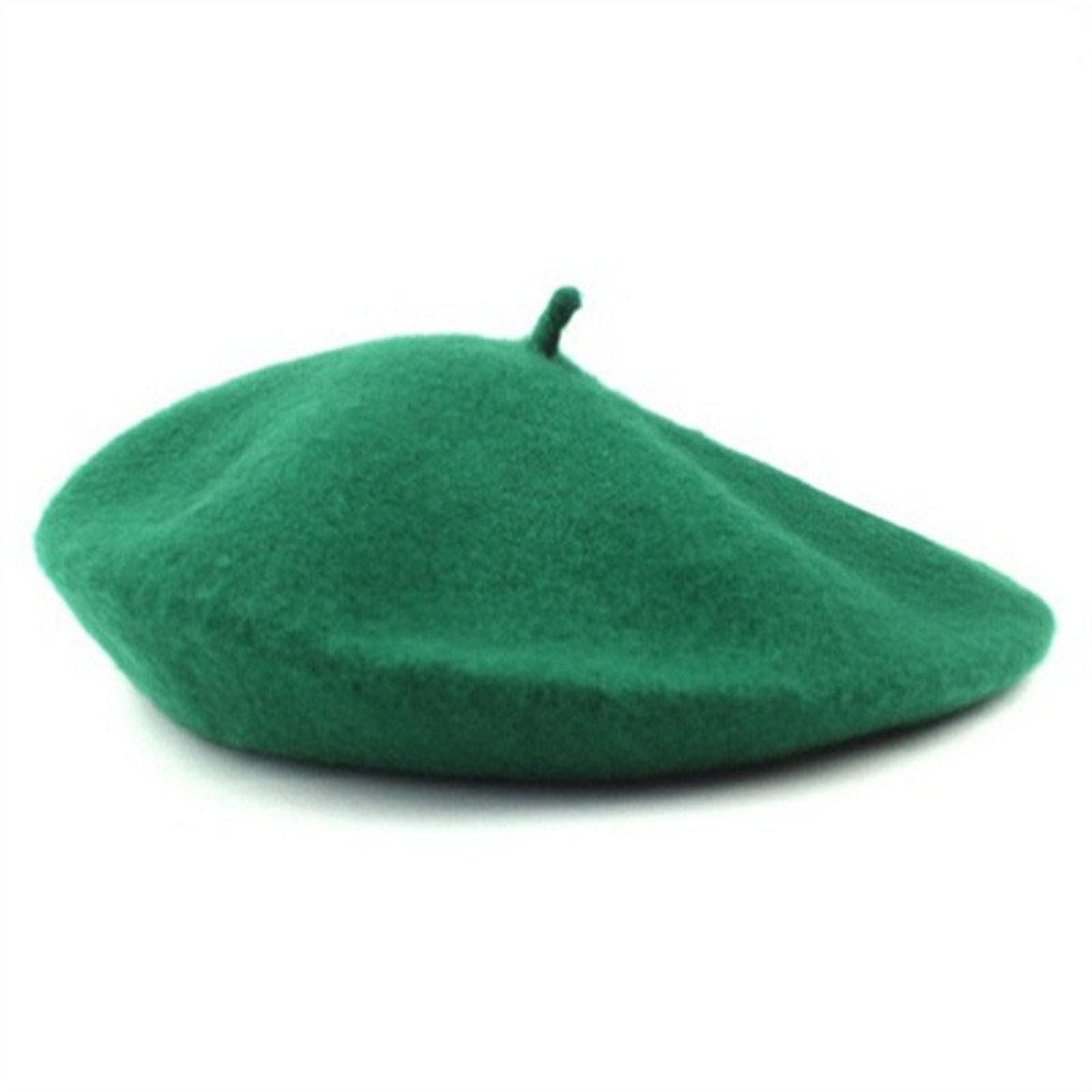 Meresysid Women's Solid Color French Beret Hat Classic French Casual ...