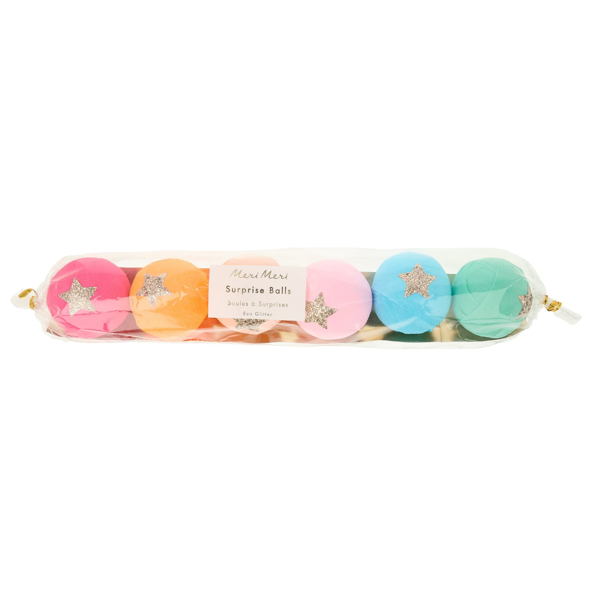 Meri Meri Rainbow Surprise MMF7 Balls (Pack of 6) - Walmart.com