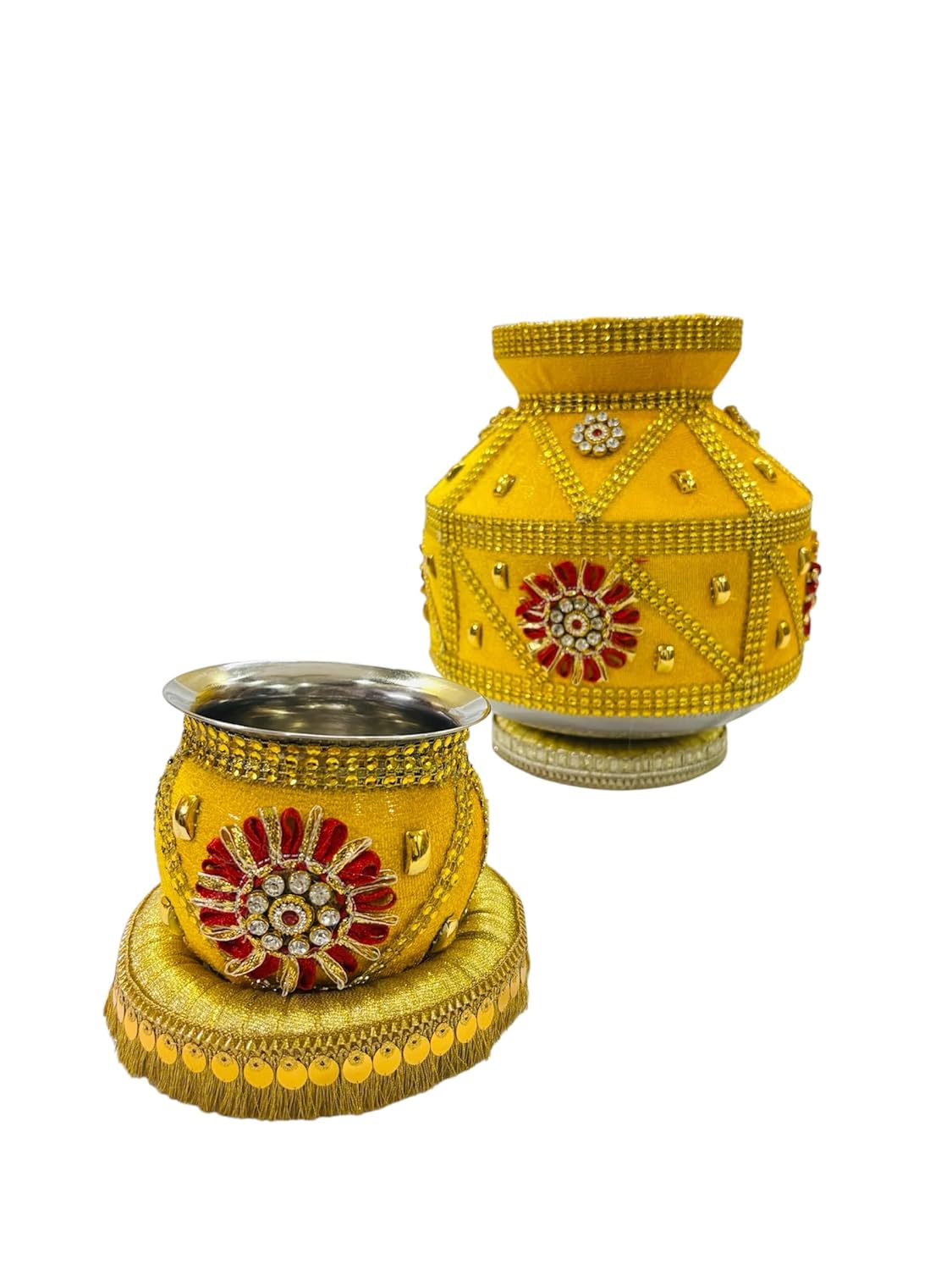Meri PASAND Stainless Steel Pooja Kalash Set for WeddingPiliyaBaby ...