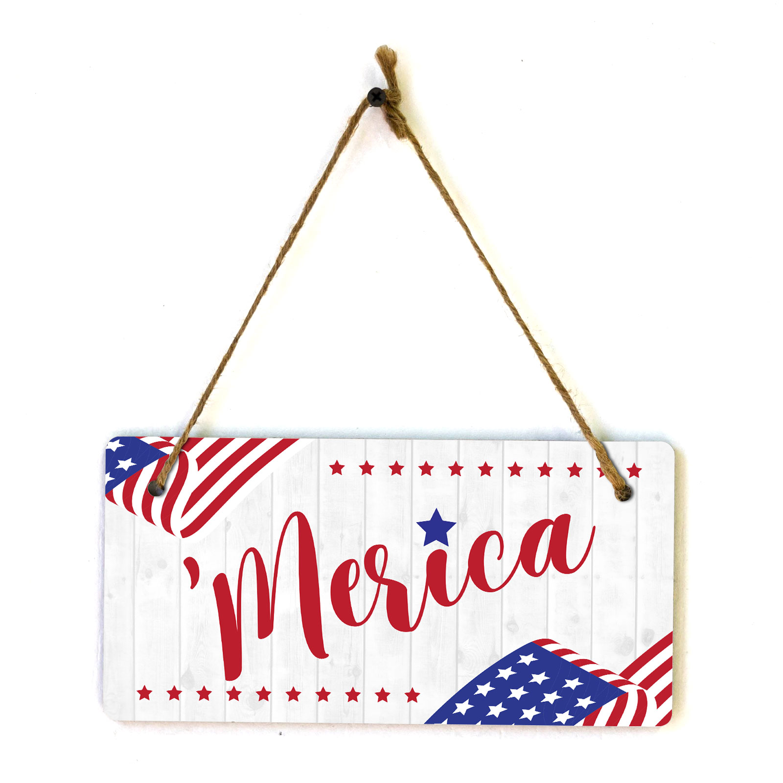 Merica 5x10 Hanging Plus Wall or Door Sign | American Pride - Walmart.com