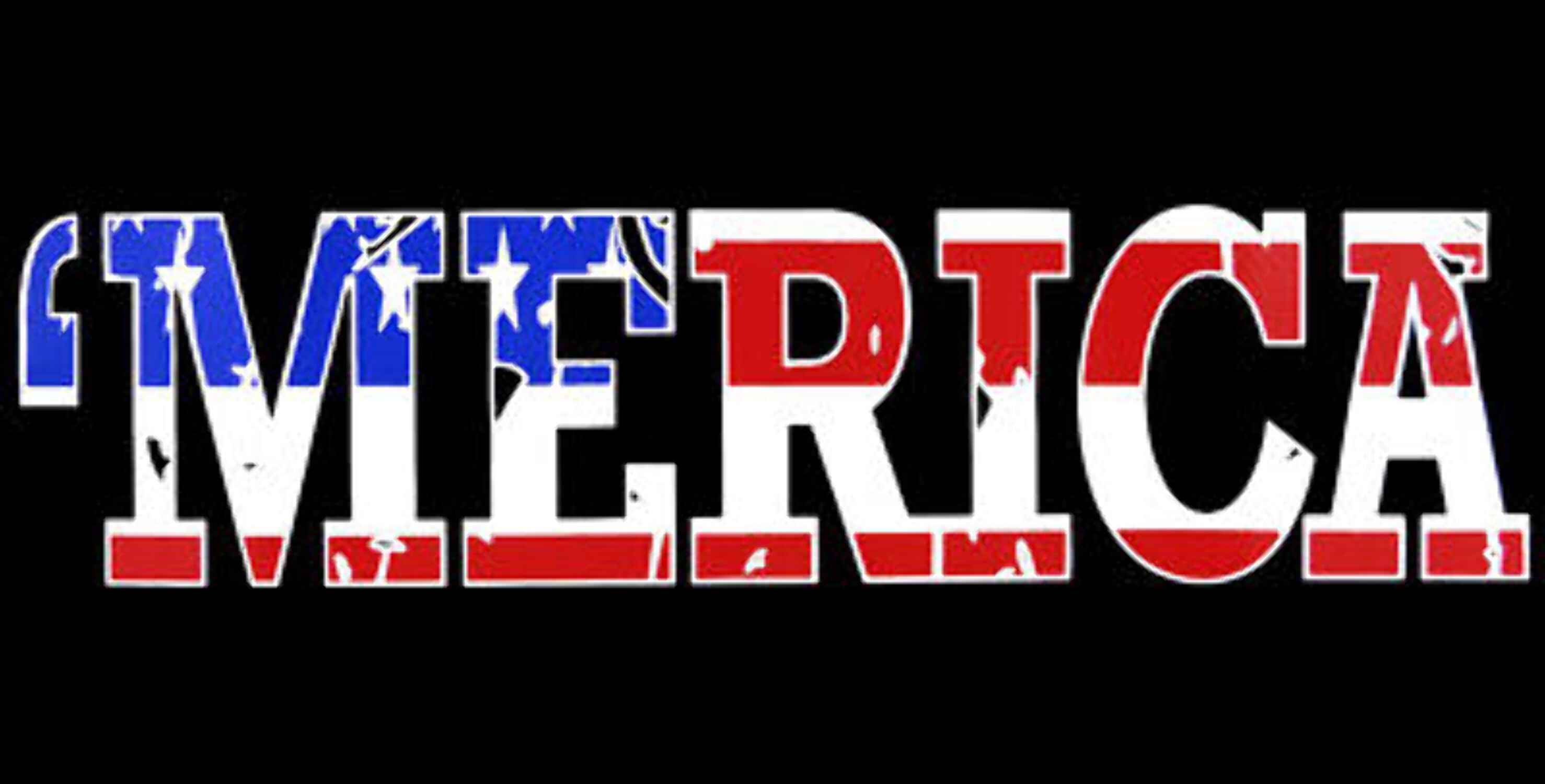 'Merica Black USA Flag Overlay Vinyl Decal Bumper Sticker - Walmart.com