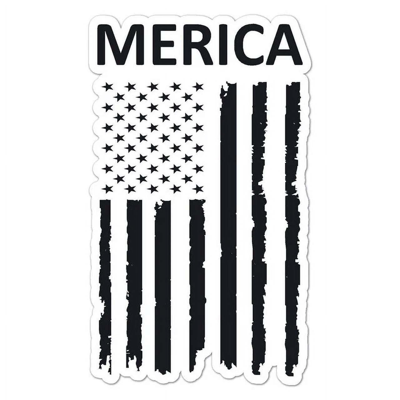 Merica Flag Sticker Indoor Outdoor Phone Decal Water Bottle Stickers ...