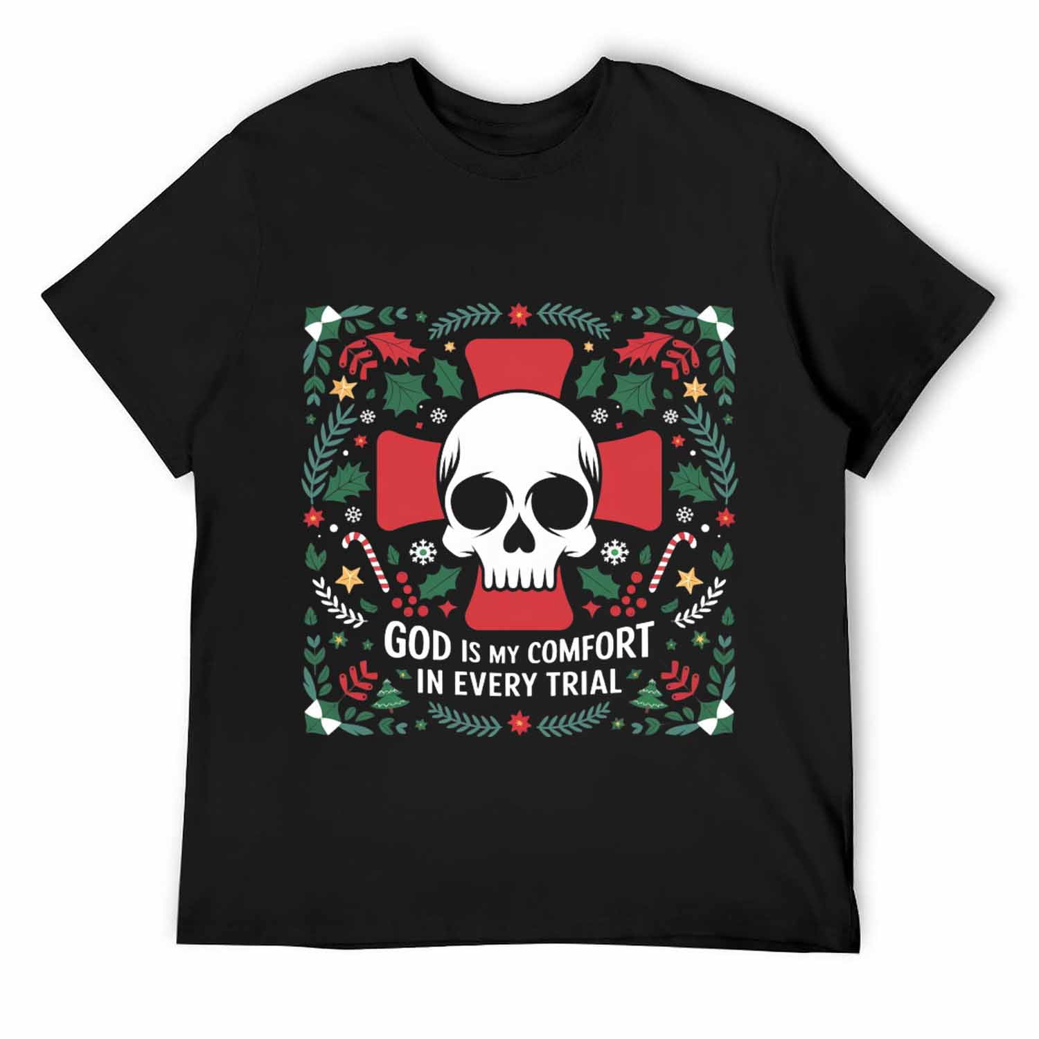Merica Ice Cream Popsicle God is my comfort in every trial T-Shirt ...