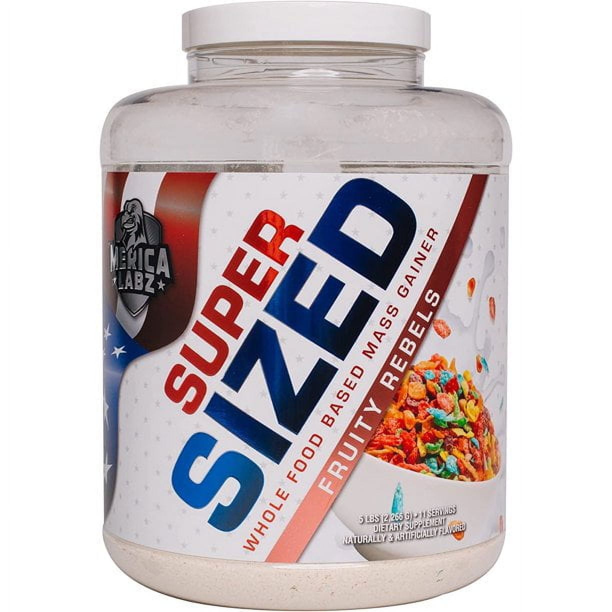 Merica Labz Whole Food Super Sized Mass Gainer, 46g Protein, Digestive ...