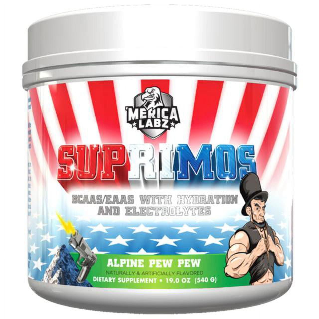 'Merica Labz Suprimos BCAA/EAA Supplement with Eletrolytes for Maximum ...